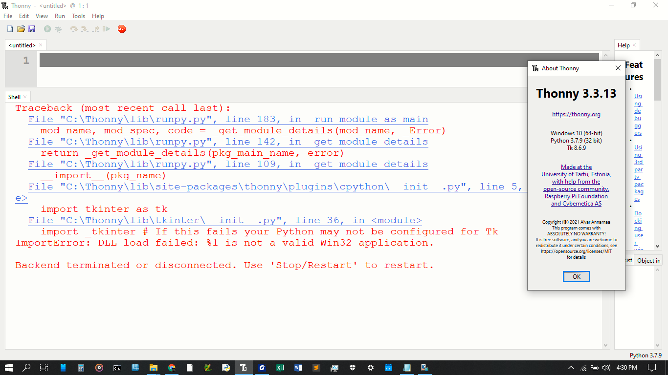 CANNOT install Package TENSORFLOW in THONNY IDE 3.3.13 · Issue #1981 · thonny/thonny · GitHub