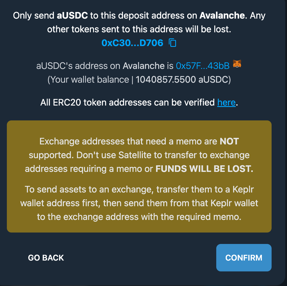 coinbase wallet follow up fixes · Issue #309 · axelarnetwork/axelar-satellite · GitHub