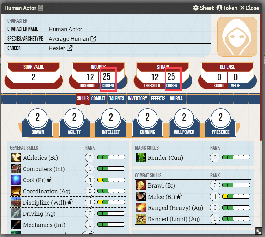 Wound and Strain - Count and Display Bars · Issue #89 · Mezryss/FVTT-Genesys · GitHub
