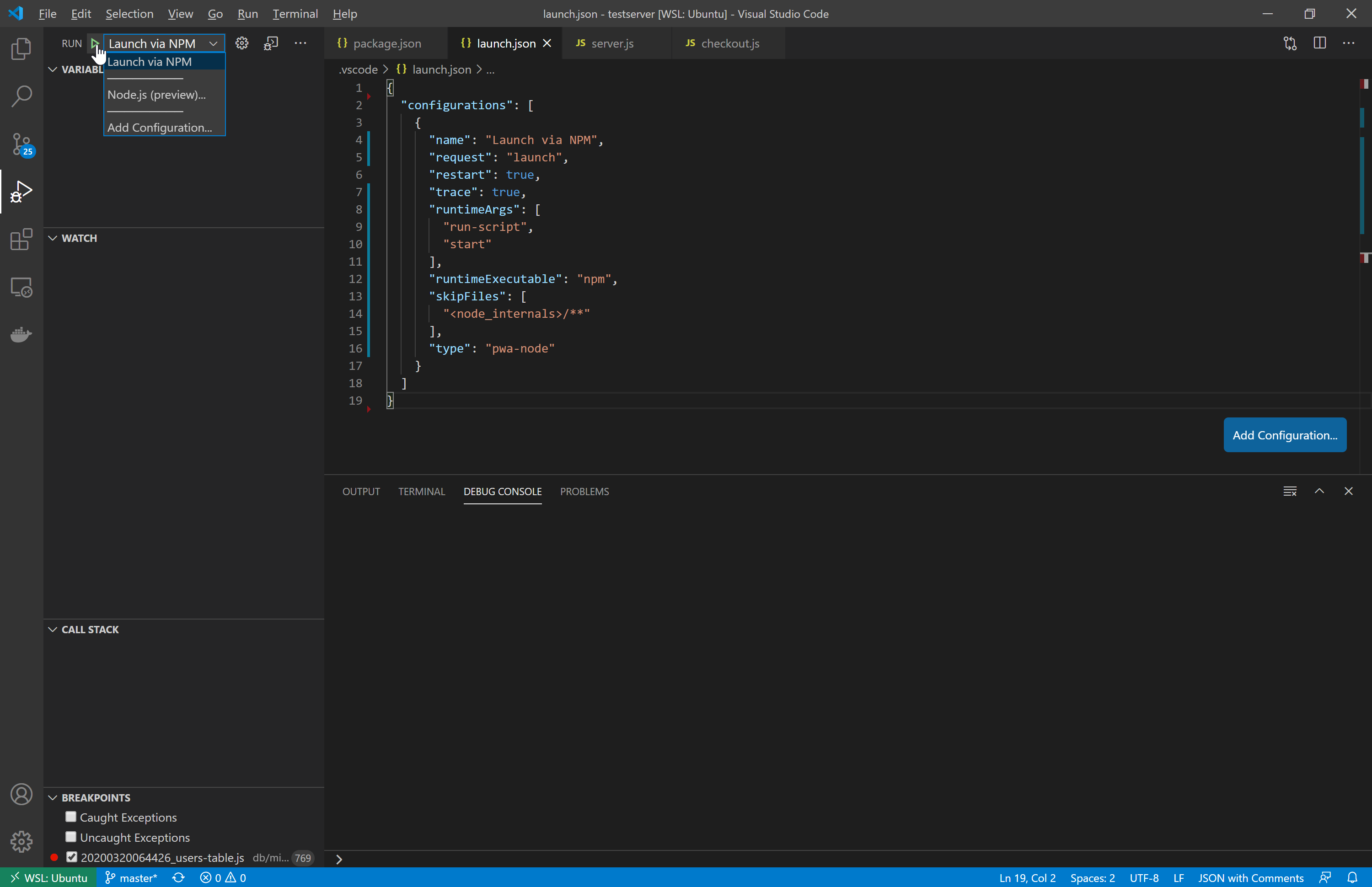 Auto Attach is not toggling for Node.js since latest update · Issue ...