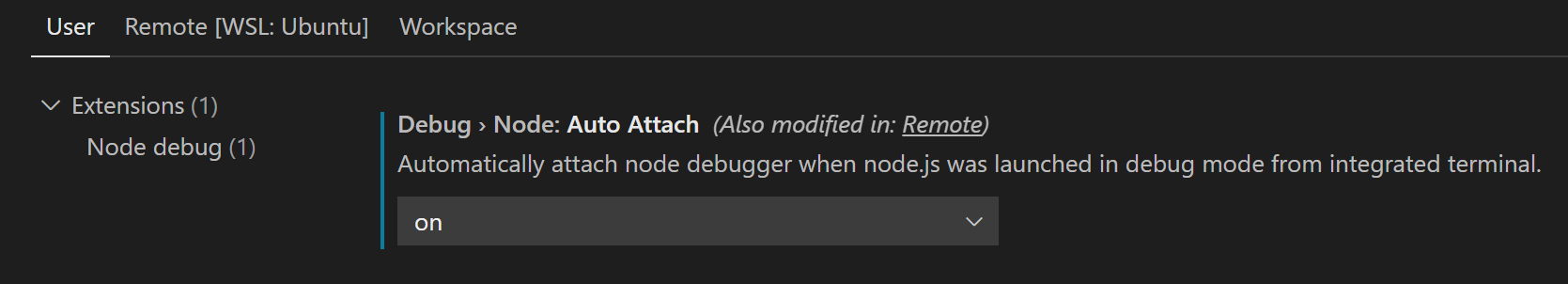 Auto Attach is not toggling for Node.js since latest update · Issue ...