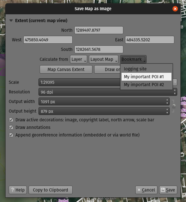 Brand new extent widget's calculate extent from layout map and bookmark ...