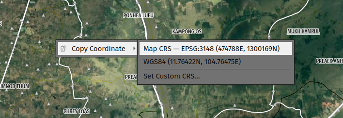 Make Sure Crs Axis Ordering Is Respected For Map Canvas Copy Coordinates And Goto Locator