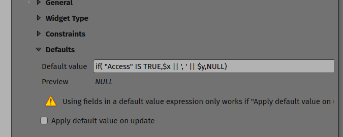 Default Values Using Other Fields In Expressions Inconsistent Behavior · Issue 3509 · Opengisch