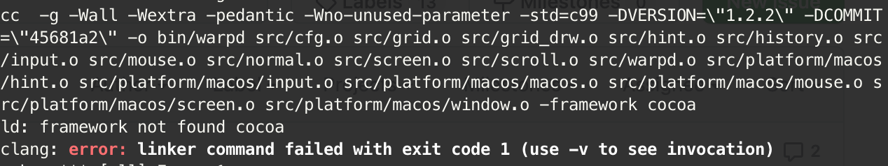 why not found cocoa? · Issue #118 · rvaiya/warpd · GitHub