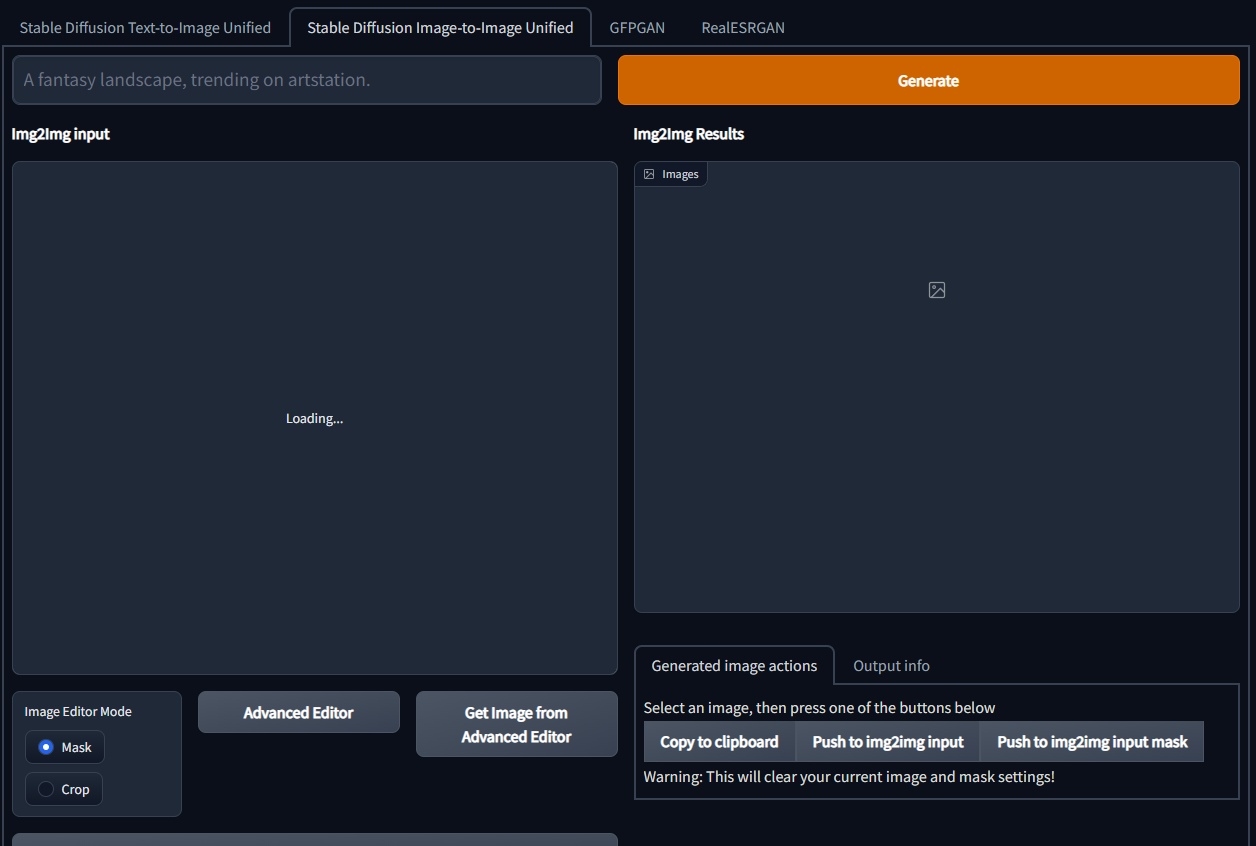 Javascript error when selecting Mask Image editor mode · Issue #3 · mallorbc/stable-diffusion ...