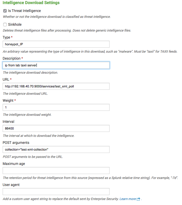Cannot poll feeds from splunk · Issue #108 · eclecticiq/OpenTAXII · GitHub