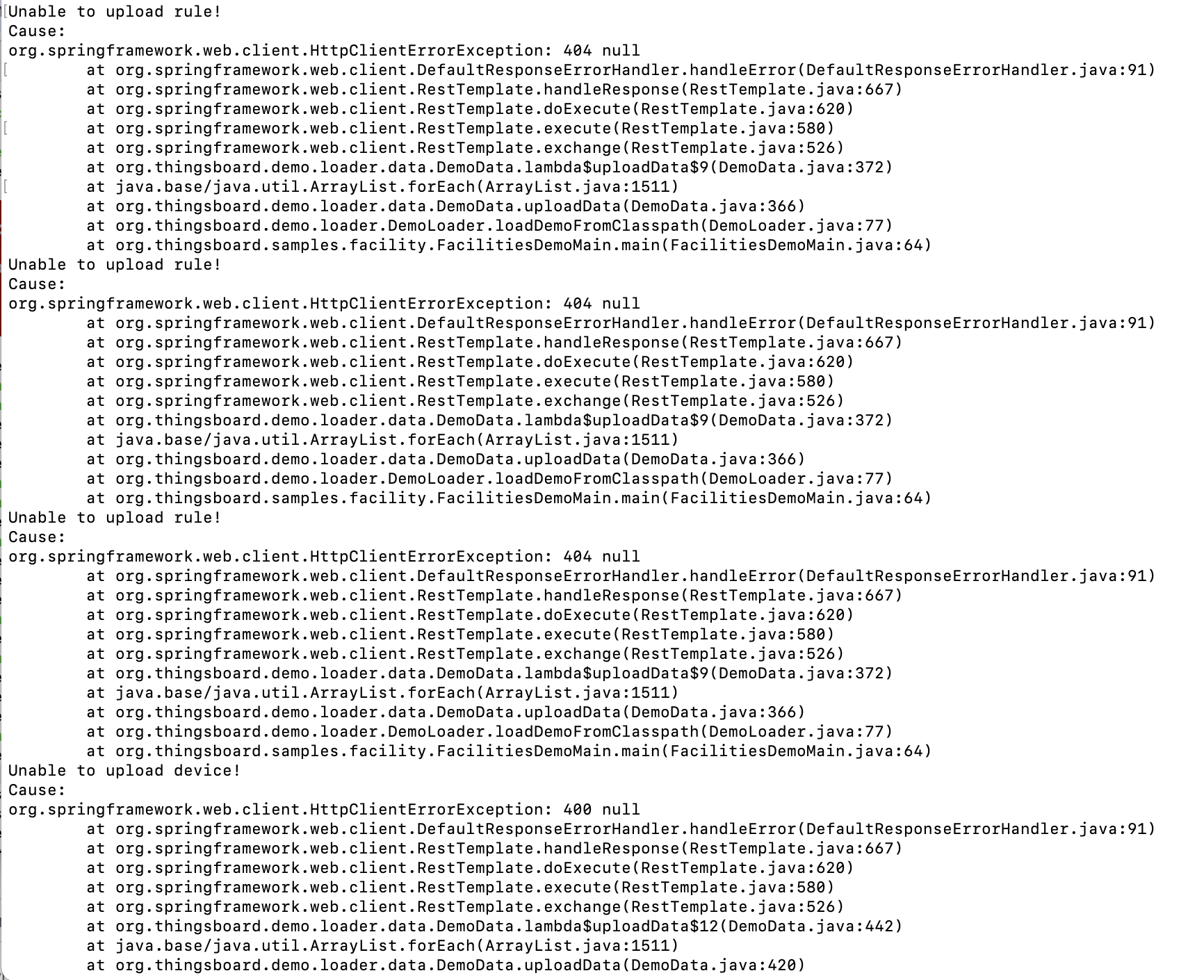 [Question] Unable to upload rule in demo for Facilities monitoring system · Issue #8902 ...