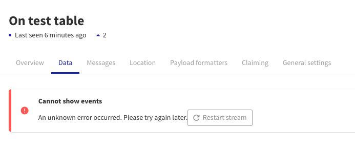 Data/Event Stream not working · Issue #2379 · TheThingsNetwork/lorawan-stack · GitHub