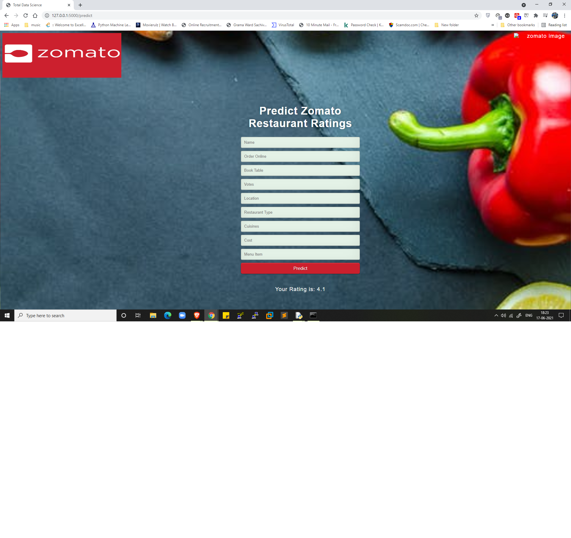 GitHub - BaluDevisetti/Zomato-Rating-Prediction