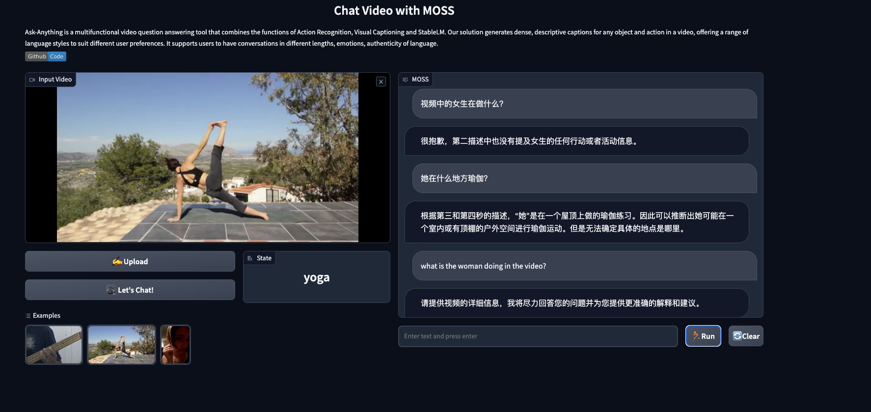 Chat Video with Moss can not related any to video contents? · Issue #9 · OpenGVLab/Ask-Anything ...
