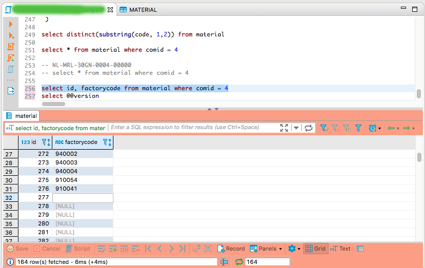 Question: Is it possible to edit a query results grid originating from a custom query on MSSQL ...
