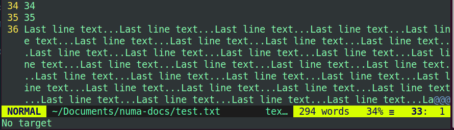 Cannot move on wrapped last line with set display = lastline · Issue ...