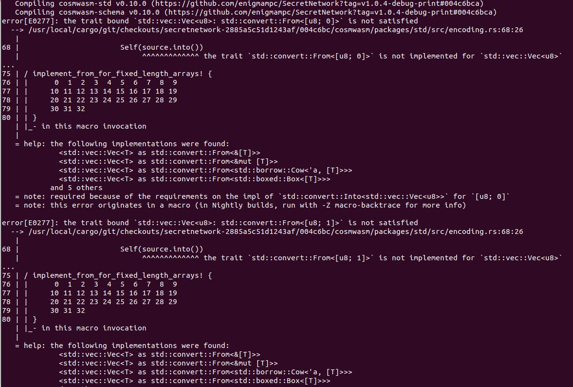 error: could not compile `cosmwasm-std`. · Issue #1148 · CosmWasm/cosmwasm · GitHub