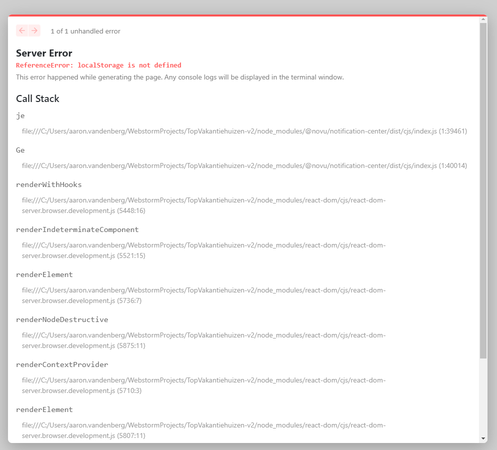 Notification Center doesn't work with Next.js · Issue #560 · novuhq/novu · GitHub