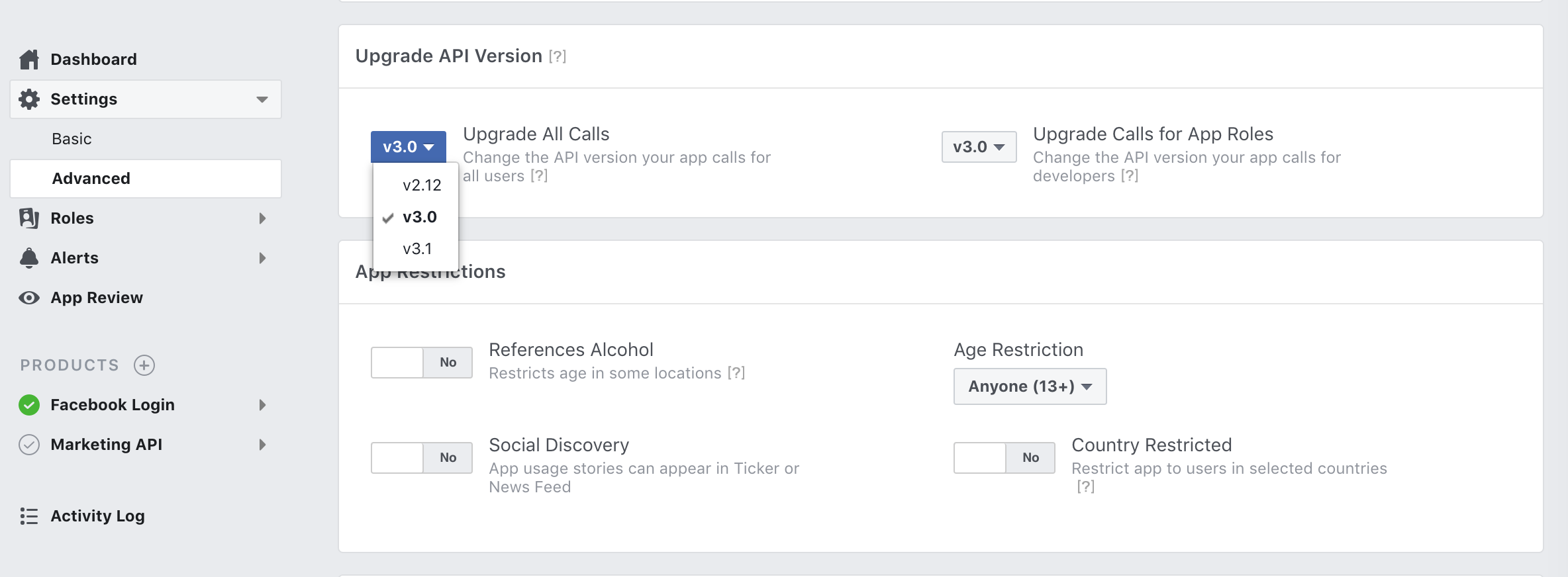 Facebook sdk deprecated · Issue #188 · singer-io/knots · GitHub