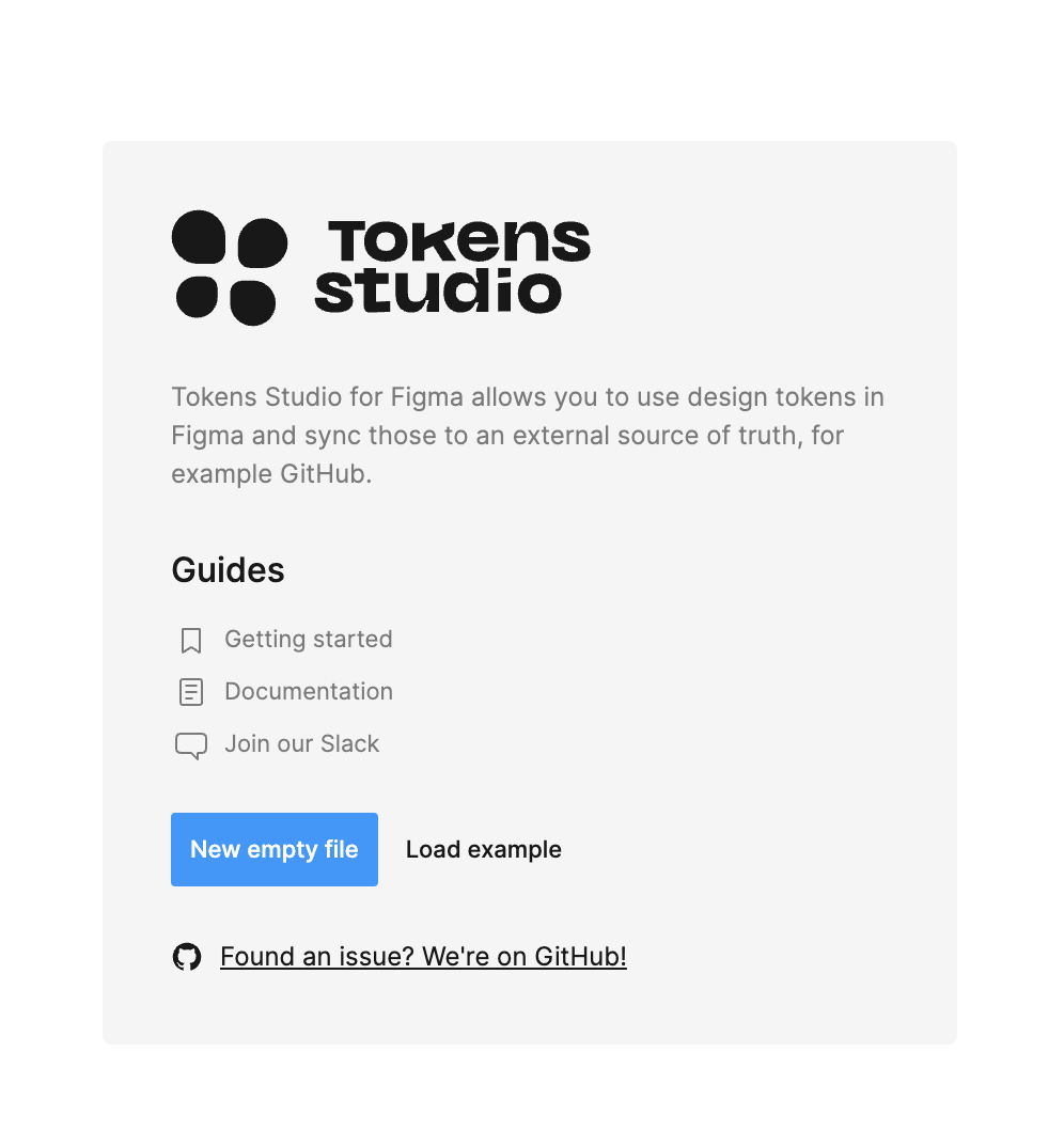 Allow selection of an existing token set when launching plugin from a new file · Issue #2040 ...