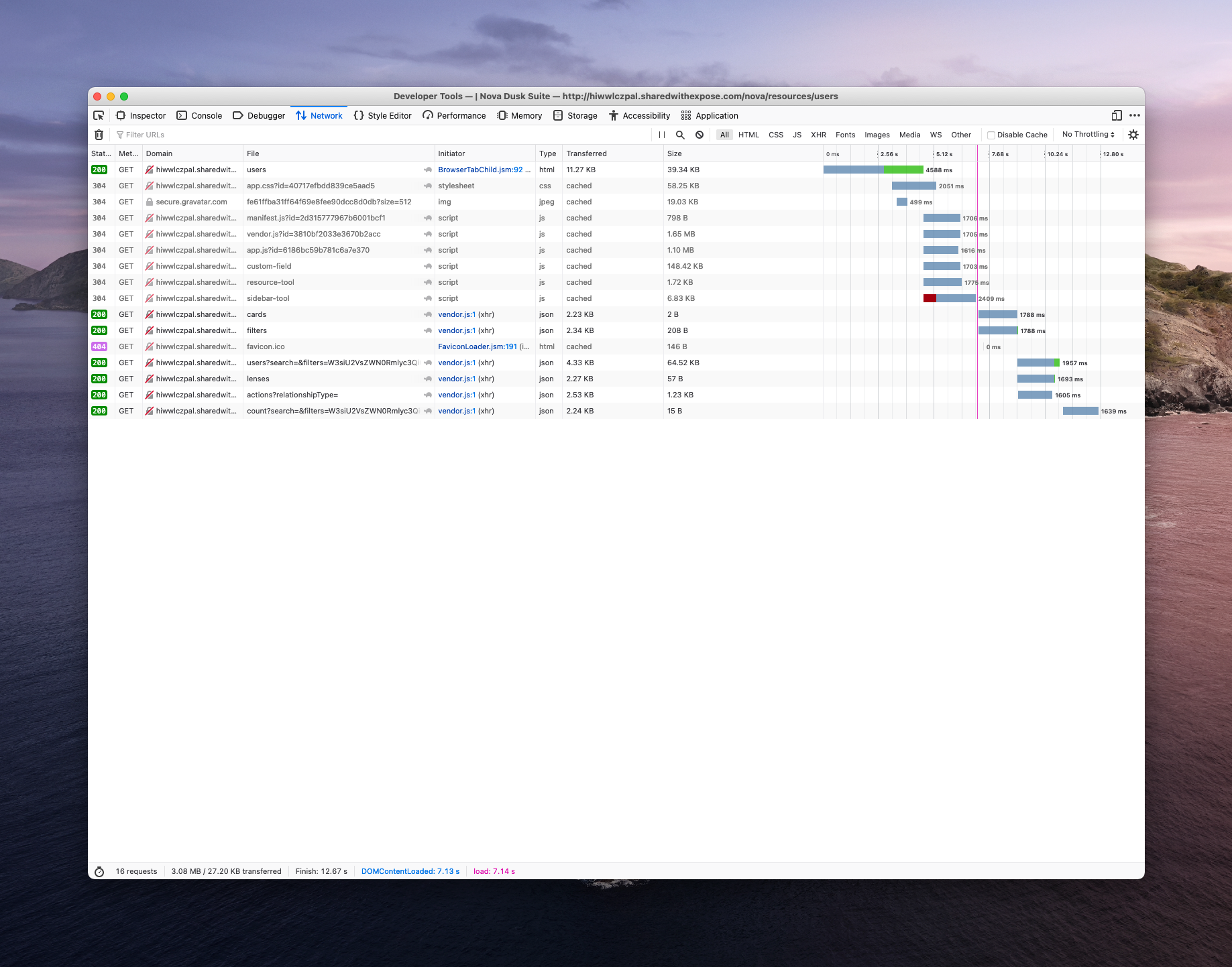 Slow loading time on every single page · Issue #3127 · laravel/nova-issues · GitHub