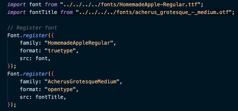 I want to register multiple fonts, then display them. · Issue #1631 · diegomura/react-pdf · GitHub