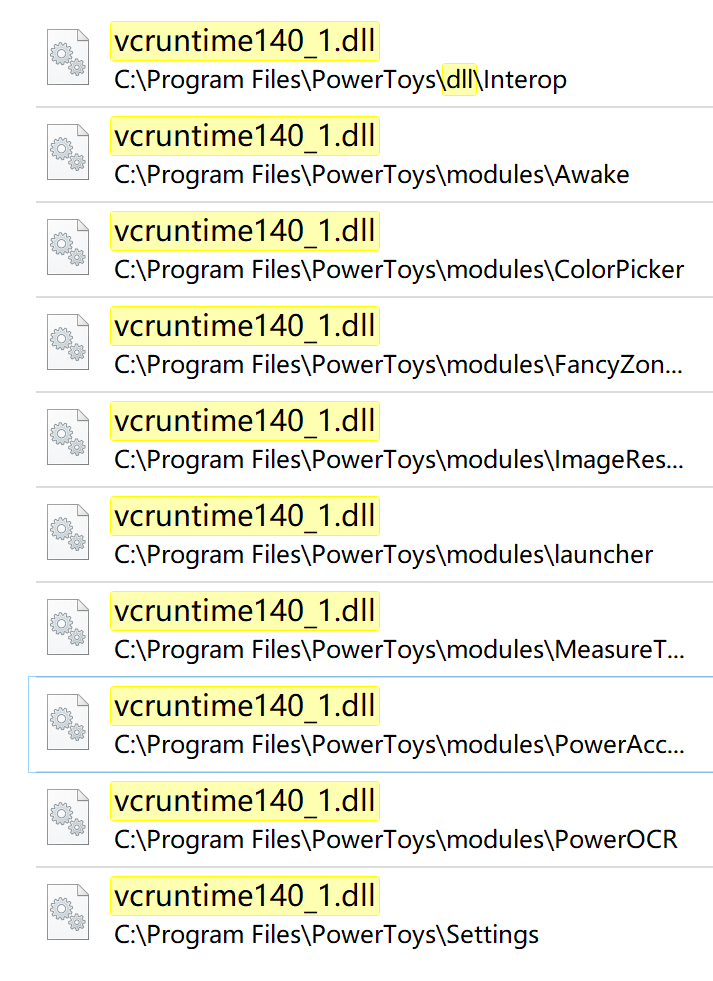 Multiple Vcruntime Dlls Exist · Issue 21578 · Microsoftpowertoys · Github