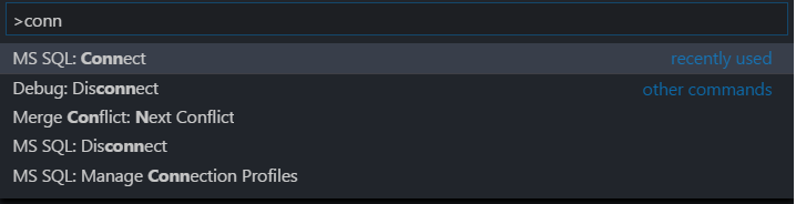"MS SQL: Connect" command missing on "Command Palette" · Issue #604 · microsoft/azuredatastudio ...