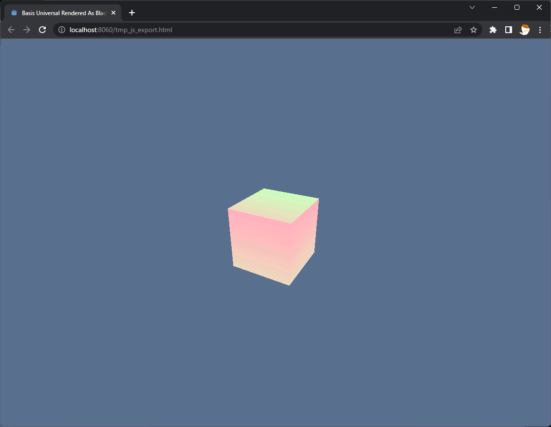 WebGL: Basis Universal textures are rendered as black · Issue #70341 · godotengine/godot · GitHub