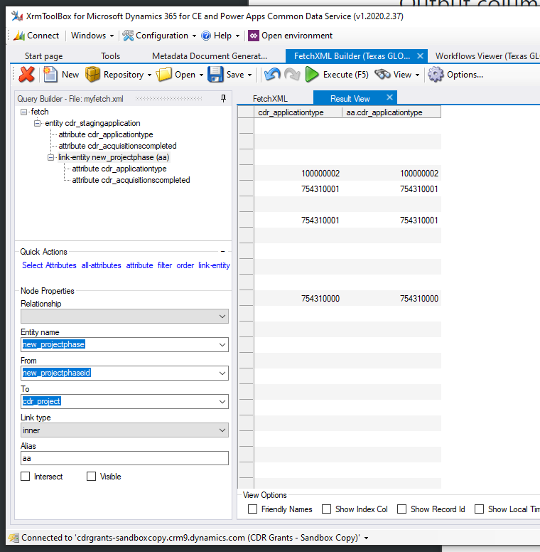 Output columns does not match the FetchXML statement · Issue #289 · rappen/FetchXMLBuilder · GitHub