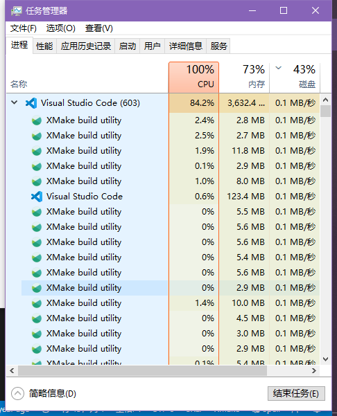 XMake build utility 进程会突然增多导致 VSCode 的 CPU 和内存占用飙升 · Issue #78 · xmake-io/xmake-vscode · GitHub