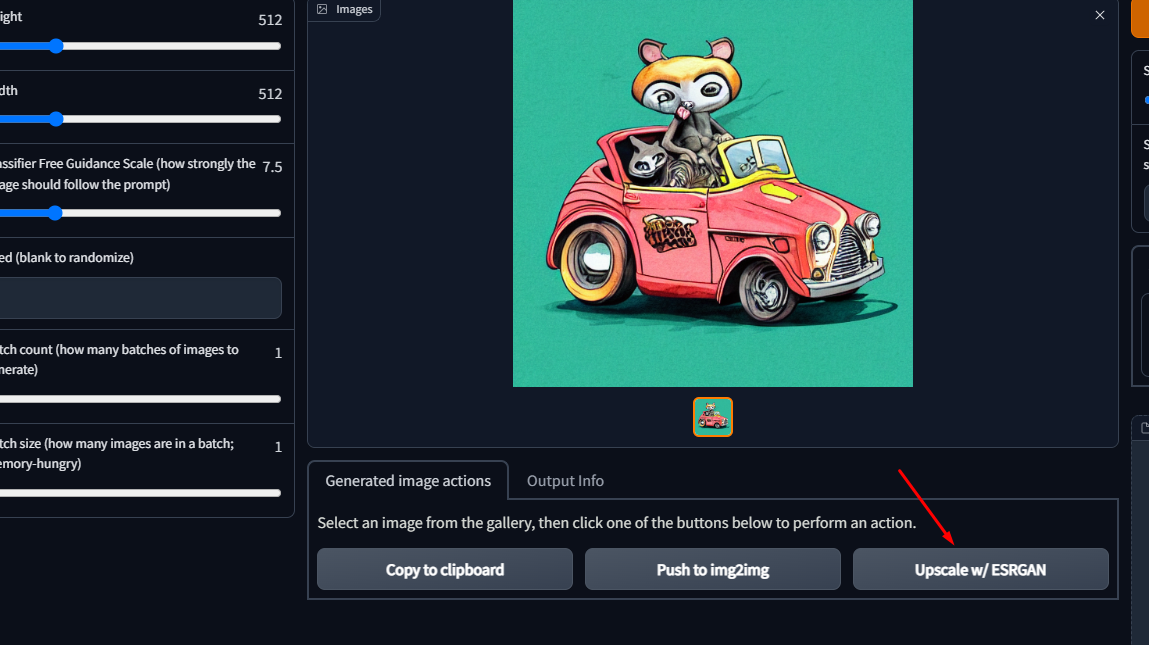 [BUG] "Upscale w/ ESRGAN" Does nothing at the moment. · Issue #252 · Sygil-Dev/sygil-webui · GitHub