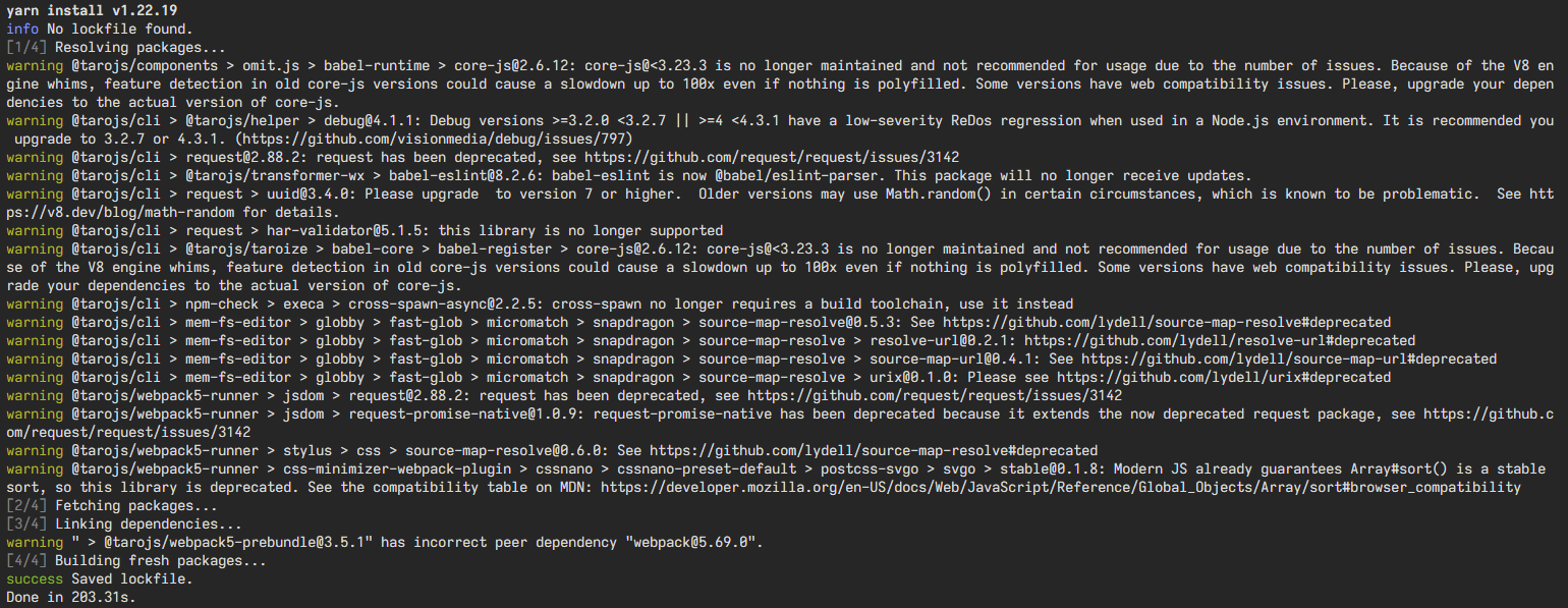 升级弃用的依赖到最新维护版 · Issue #12193 · NervJS/taro · GitHub