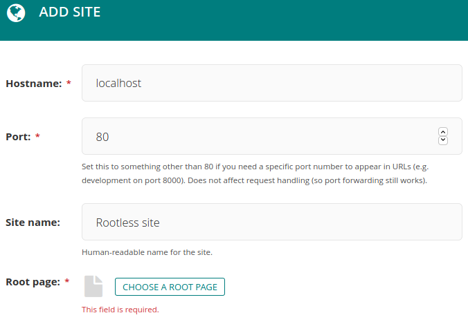 Cannot create root-level Page instance when having deleted the default ...