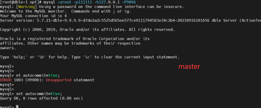 set autocommit=true problem · Issue #2873 · actiontech/dble · GitHub