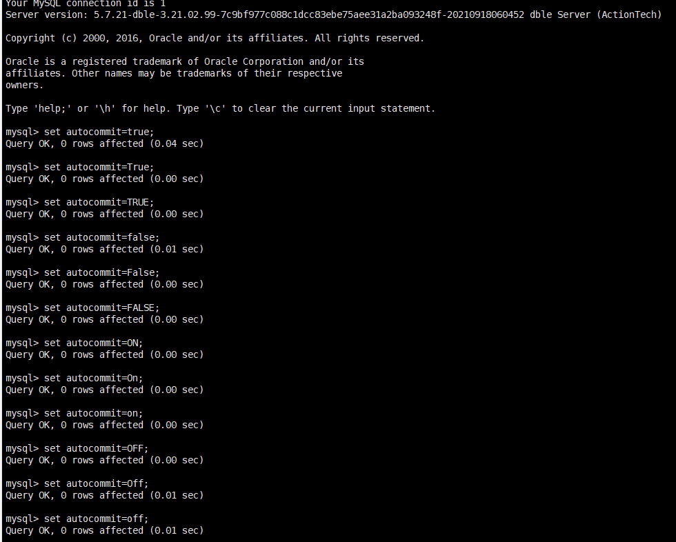 set autocommit=true problem · Issue #2873 · actiontech/dble · GitHub