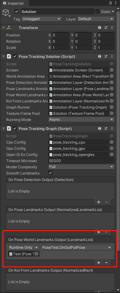 PoseTracking RunningMode is Async "get_isPlaying can only be called from the main thread." error ...