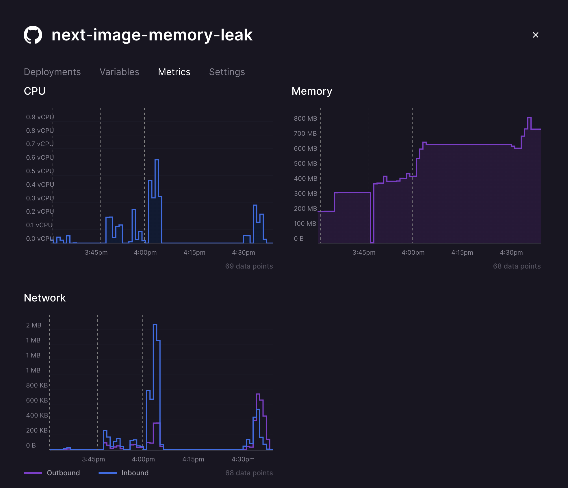 Investigate memory usage with Image Optimization enabled · Issue #54482 · vercel/next.js · GitHub