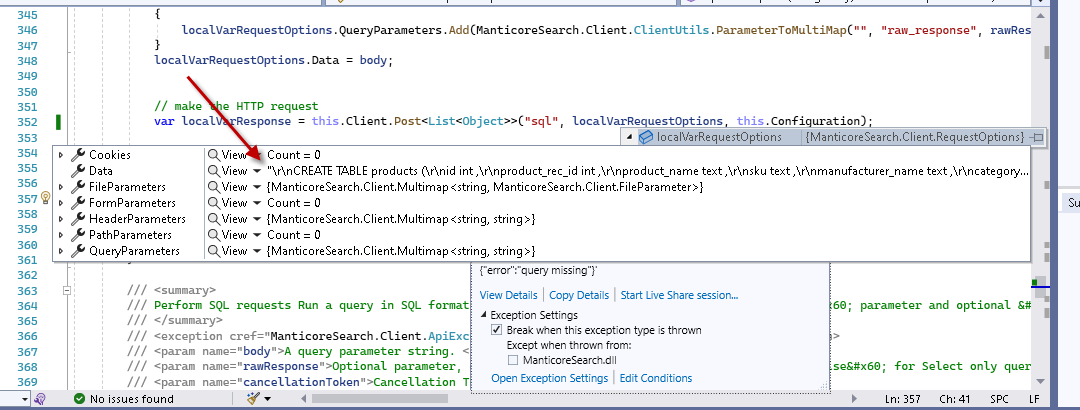 c#/.net client missed · Issue #4 · manticoresoftware/openapi · GitHub