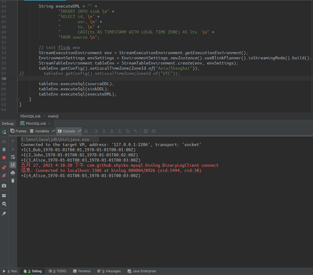 MySQL TIMESTAMP type convert to TIMESTAMP_LTZ · Issue #193 · apache ...