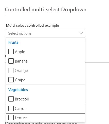 For multi-select drop down when all options are checked focus for the ...