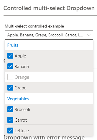 For multi-select drop down when all options are checked focus for the ...