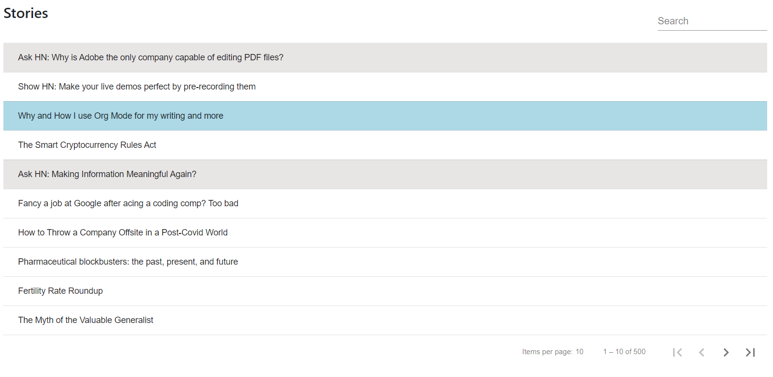 GitHub - vlatkoMiloshevski/StoriesCodeChallenge