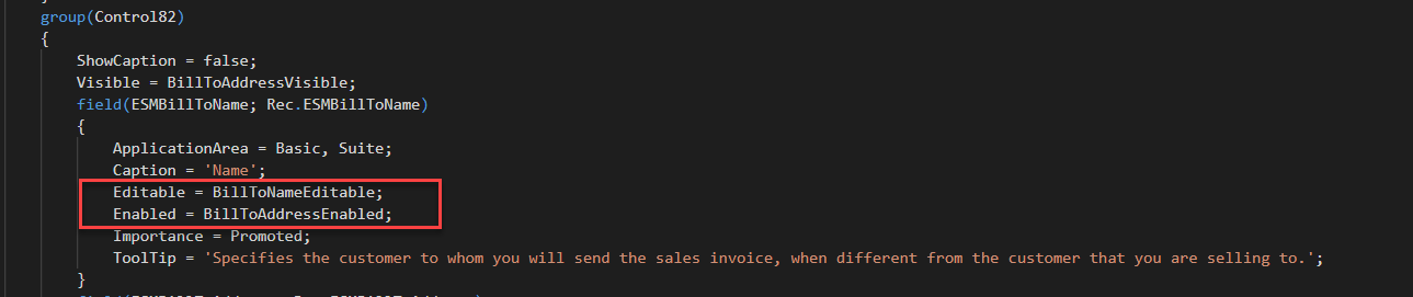 Extension Table field cannot be used in a property (Editable/Visible ...