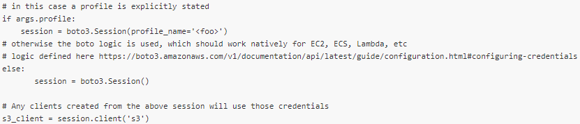Leverage boto3 for authentication · Issue #9 · nccgroup/ScoutSuite · GitHub