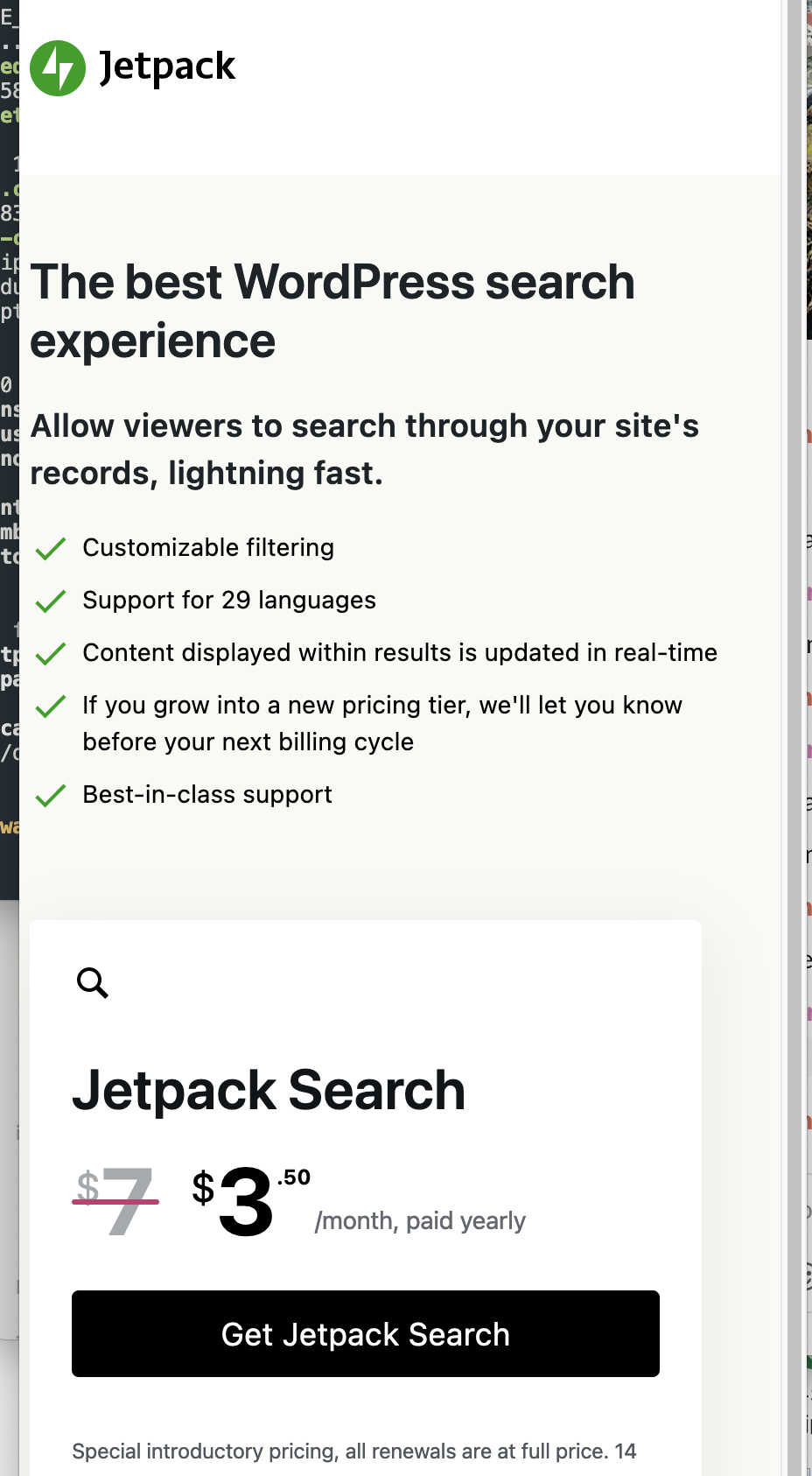 Search Insufficient Left Padding On The Upsell Page · Issue 24284 · Automatticjetpack · Github 4222
