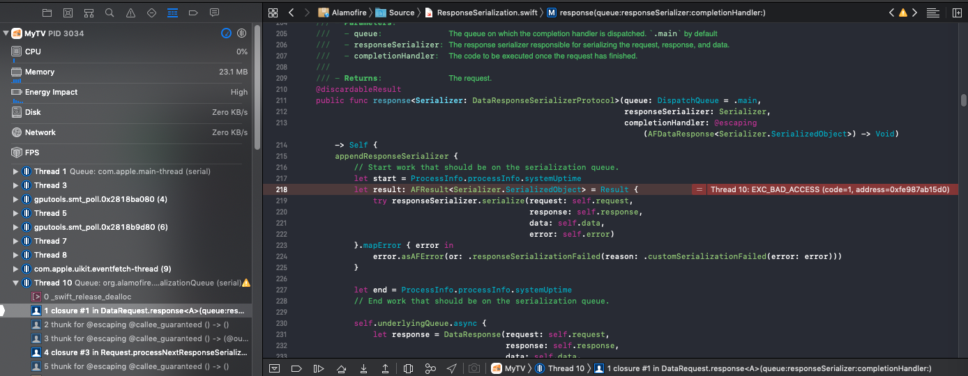 URLSessionDataDelegate crash · Issue #3163 · Alamofire/Alamofire · GitHub
