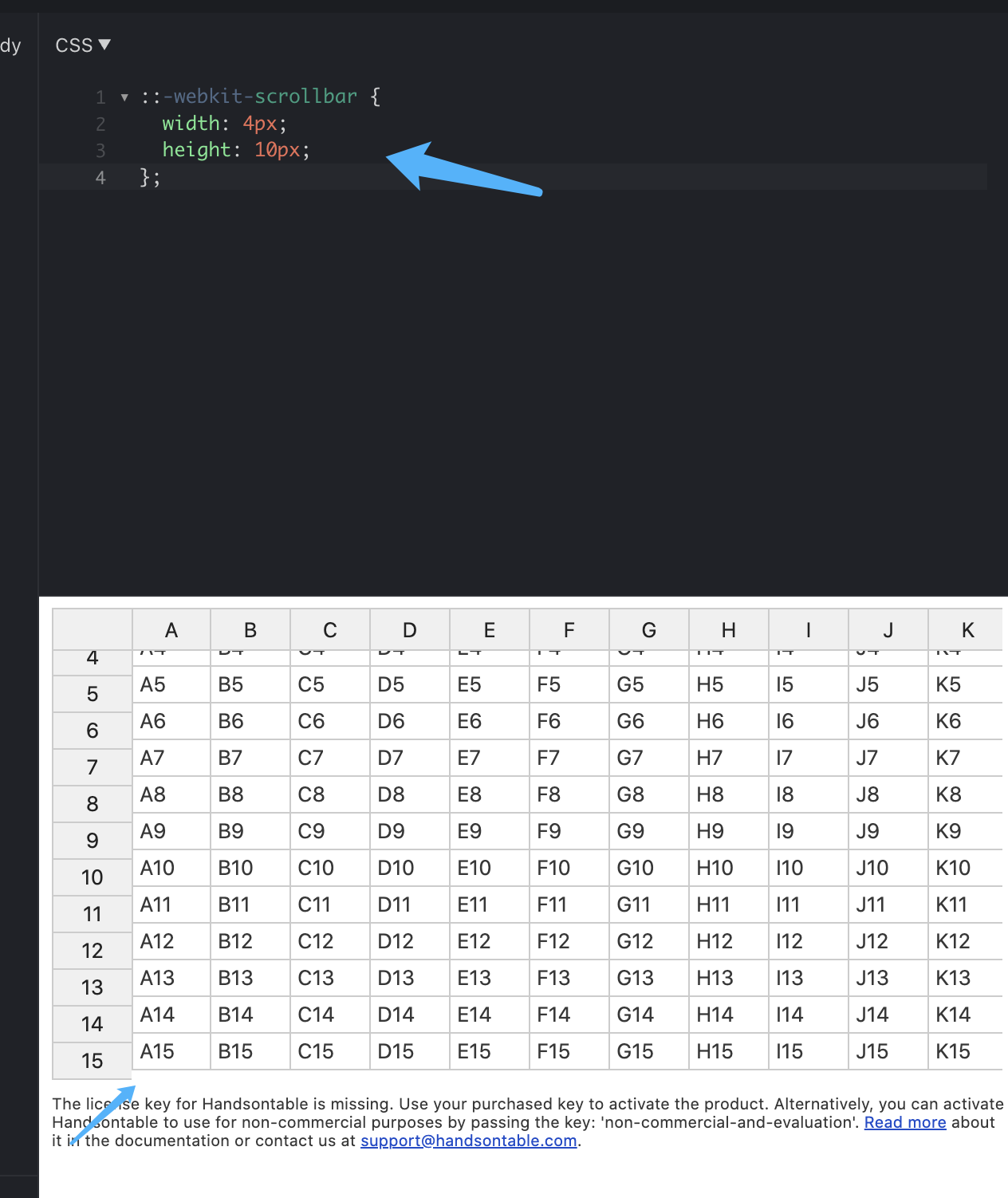 fixedColumnsLeft和rowHeights同时使用时固定列行高和非固定列会错开 · Issue #9392 · handsontable/handsontable · GitHub