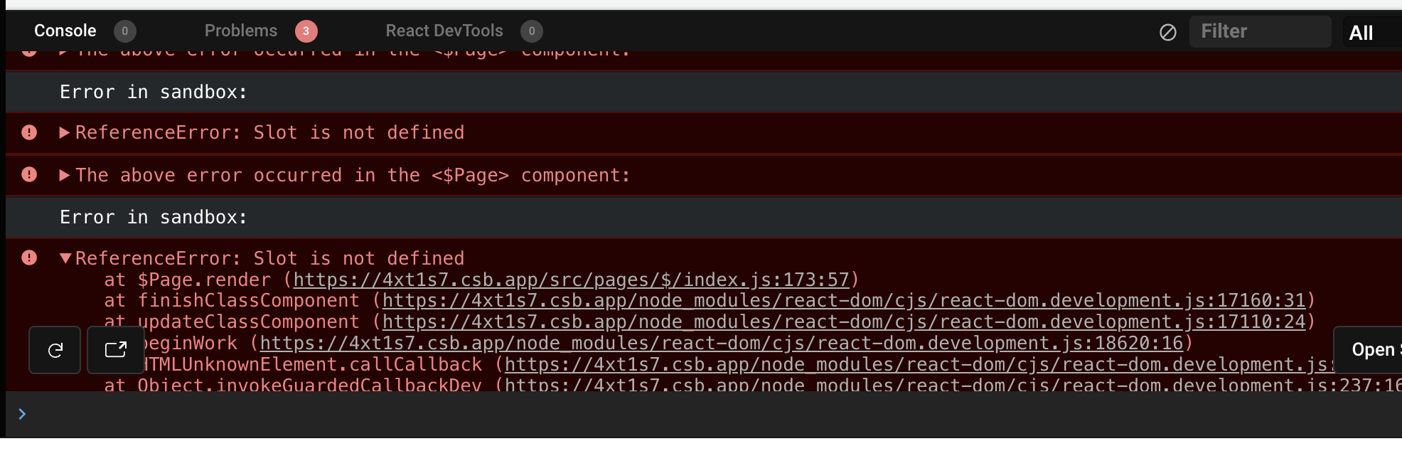 Demo出码加载报错“Slot is not defined” · Issue #325 · alibaba/lowcode-engine · GitHub