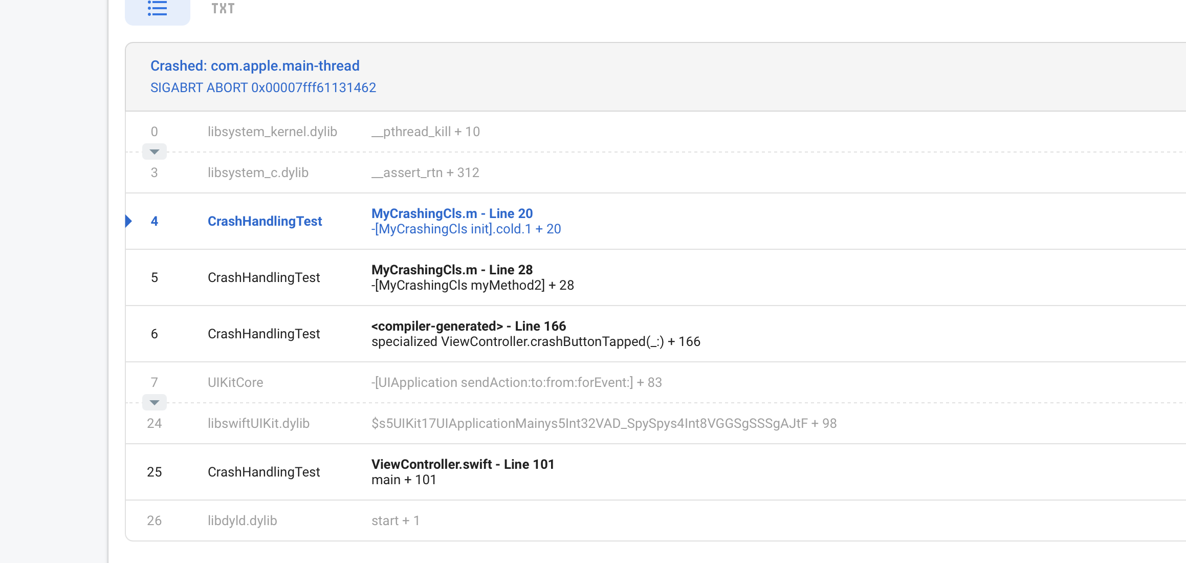 Crashlytics Wrong Stack Trace · Issue 7627 · Firebasefirebase Ios Sdk · Github