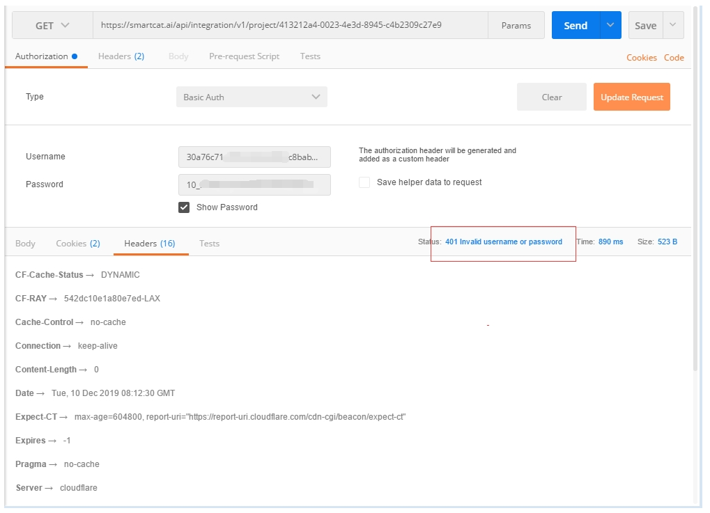 API Exception(401): Invalid username or password · Issue #13 · smartcatai/smartcat-serge-sync ...