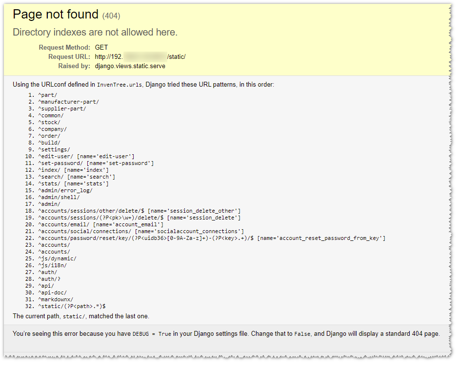 Docker compose web interface broken in production mode · Issue #2664 · inventree/InvenTree · GitHub