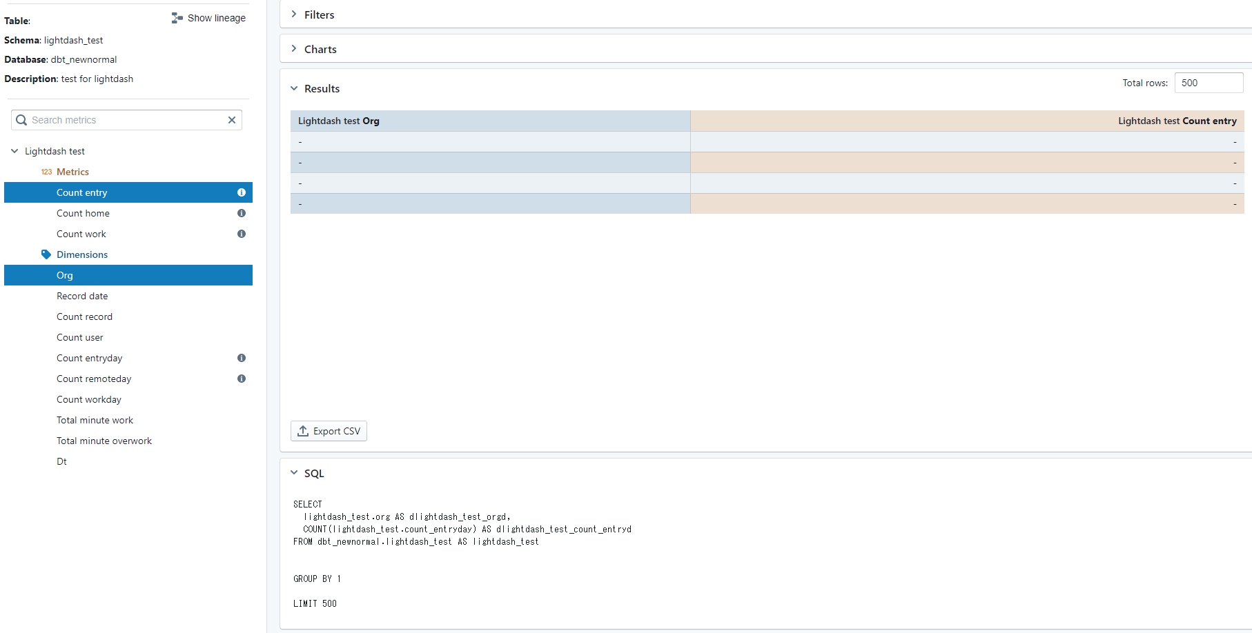 Fail to fetch data w/ spark adapter · Issue #177 · lightdash/lightdash · GitHub